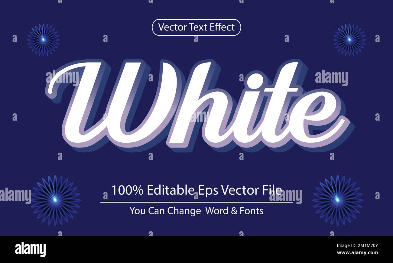 Editable Vector Text Effect Layer Style Template Stock Vector Image