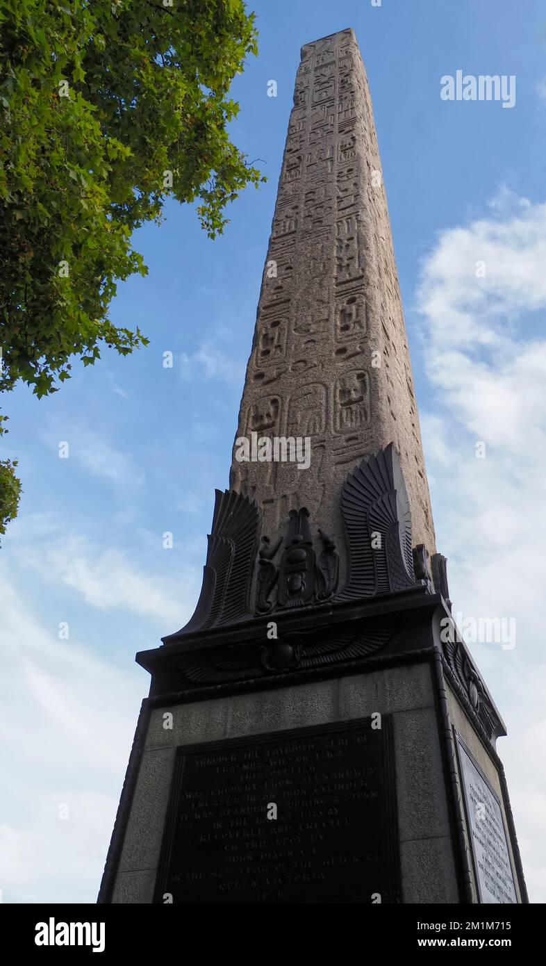 Cleopatras needle obelisk attraction hi-res stock photography and ...