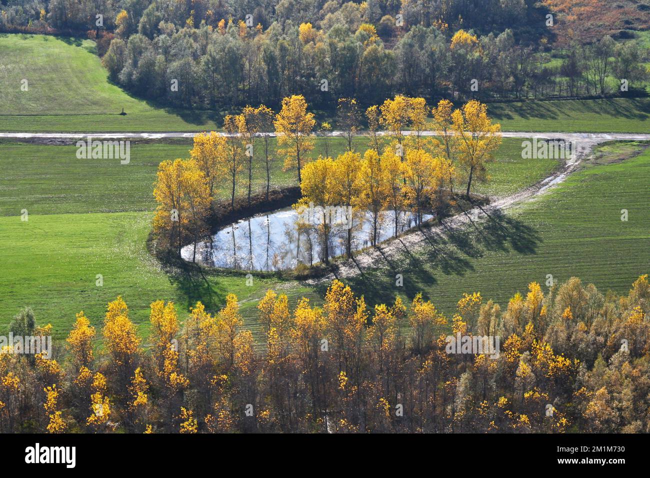 landscape cultivated fields in the Po valley Stock Photo - Alamy