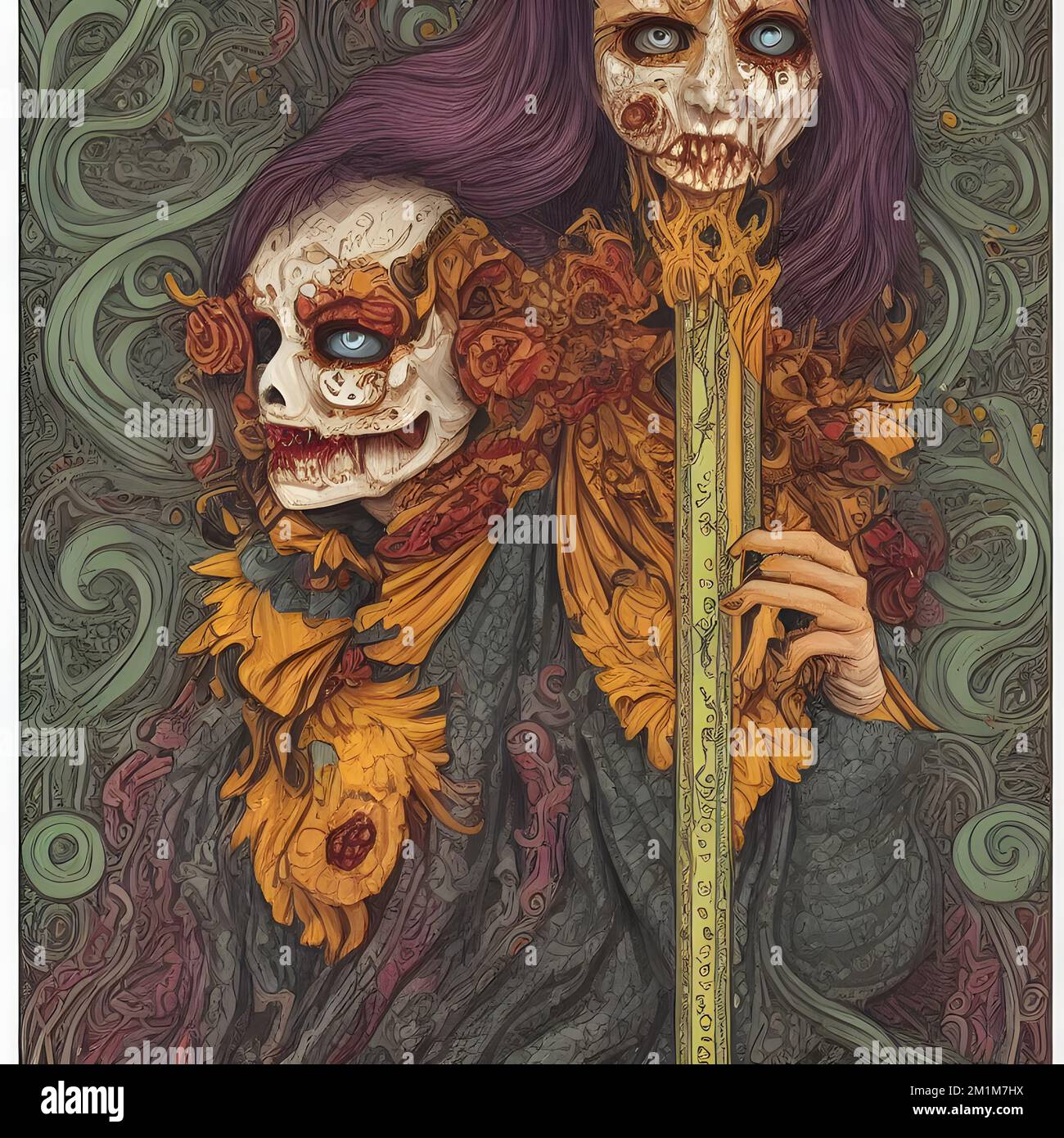 Horrific illustration hi-res stock photography and images - Alamy