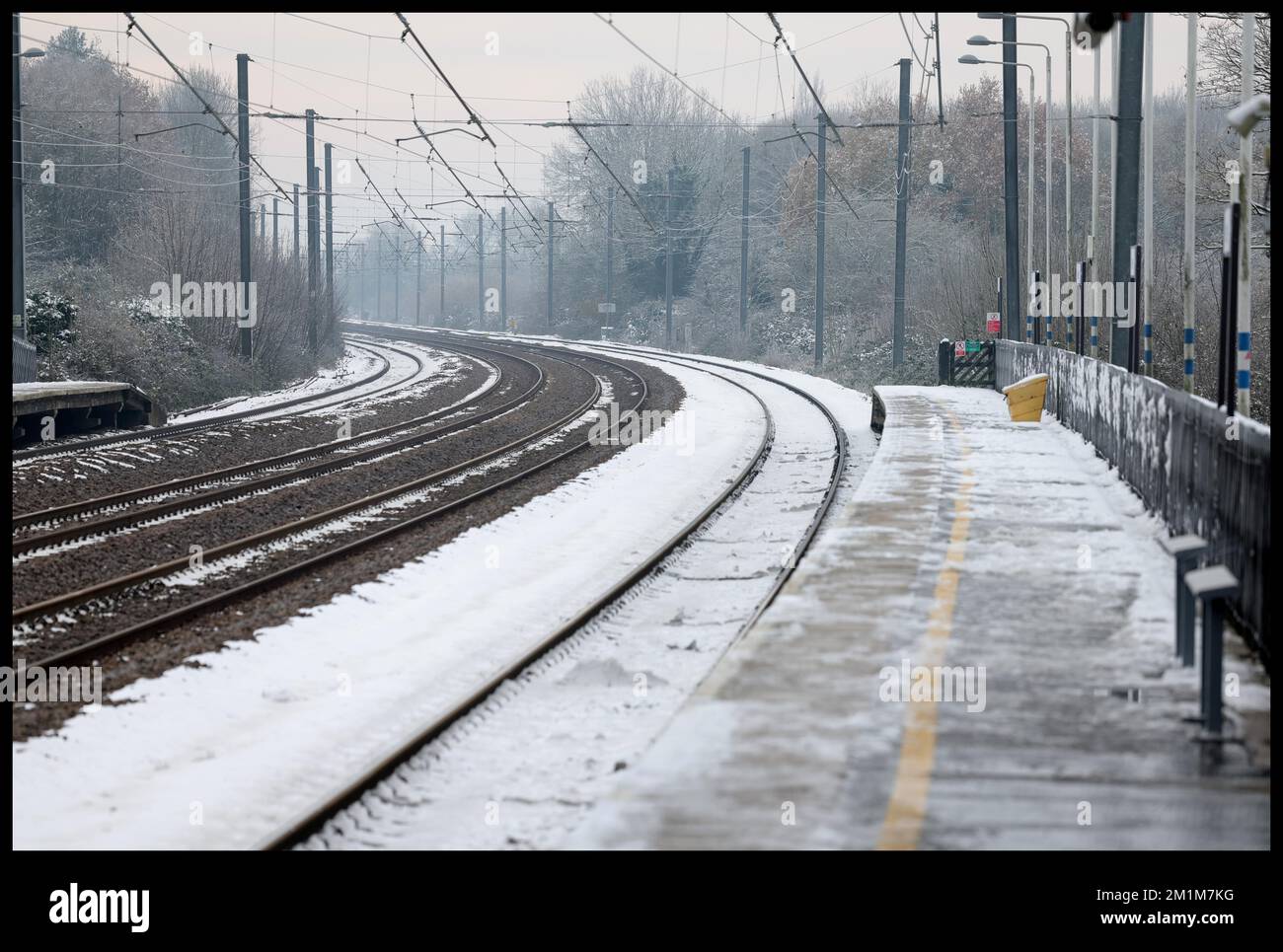 London, United Kingdom. 13/12/2022. Train Strike across the UK. Arlesey ...
