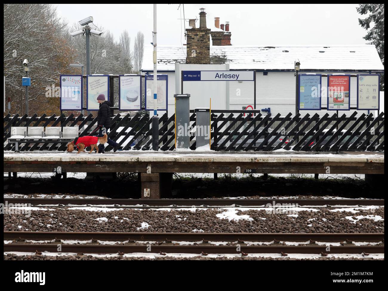 London, United Kingdom. 13/12/2022. Train Strike across the UK. Arlesey ...