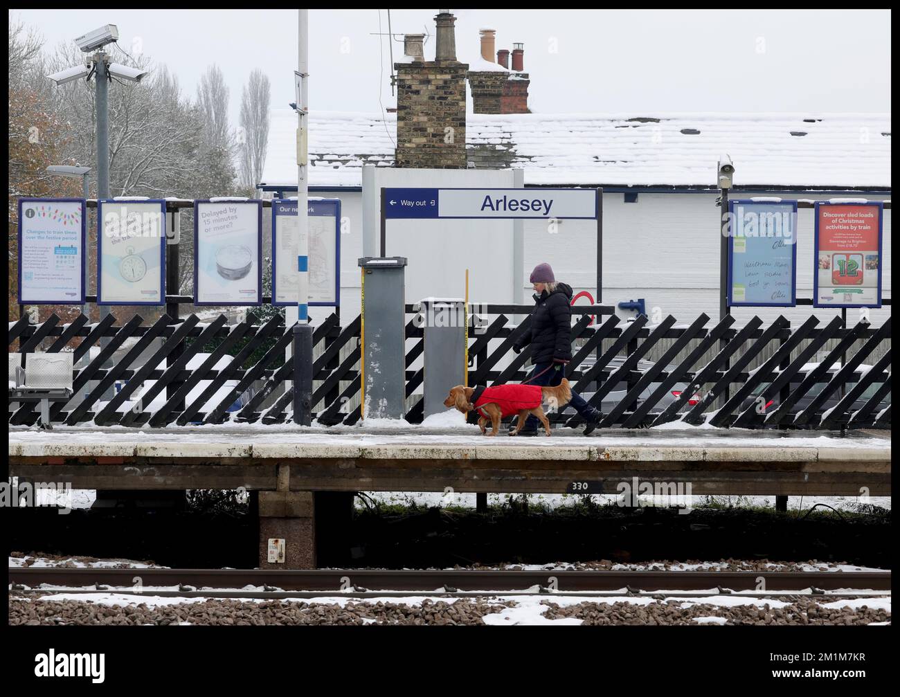 London, United Kingdom. 13/12/2022. Train Strike across the UK. Arlesey ...
