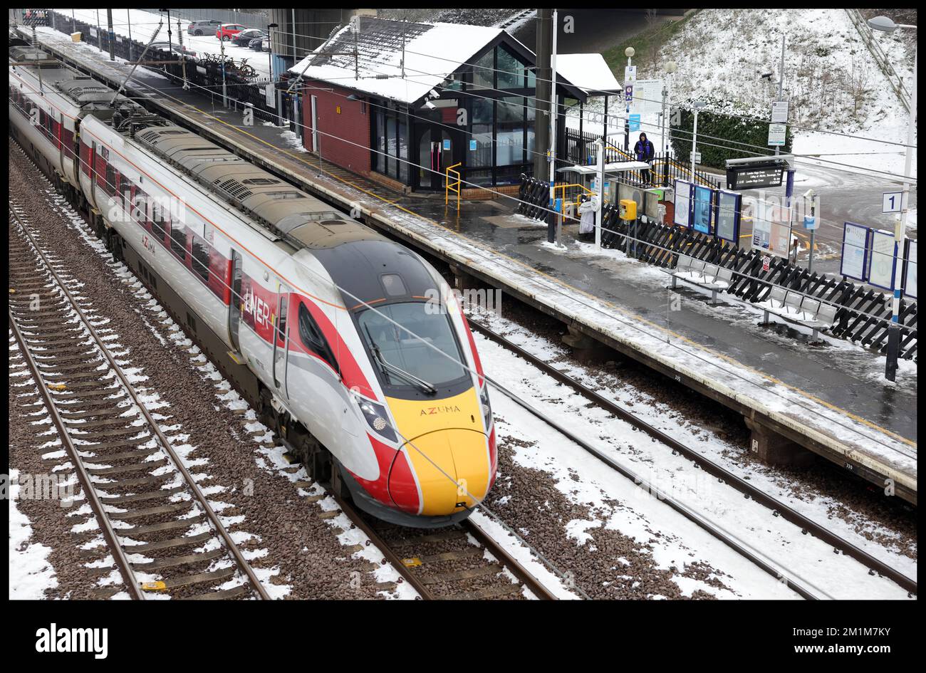 London, United Kingdom. 13/12/2022. Train Strike across the UK. Arlesey ...
