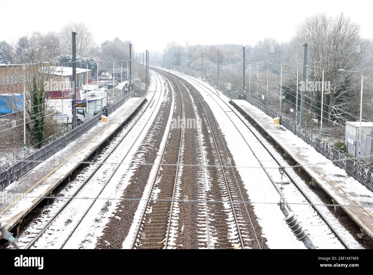 London, United Kingdom. 13/12/2022. Train Strike across the UK. Arlesey ...