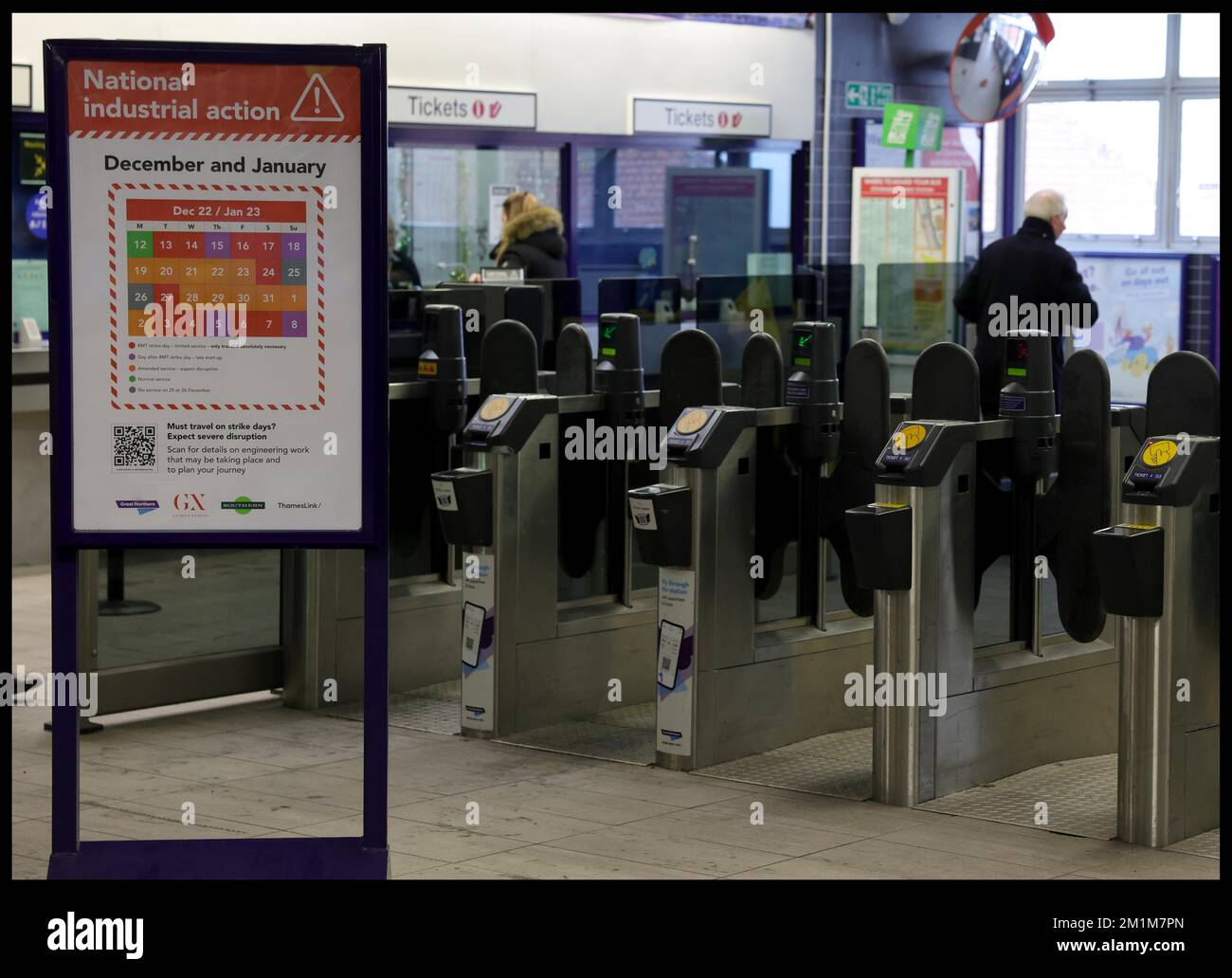 London, United Kingdom. 13/12/2022. Train Strike across the UK ...