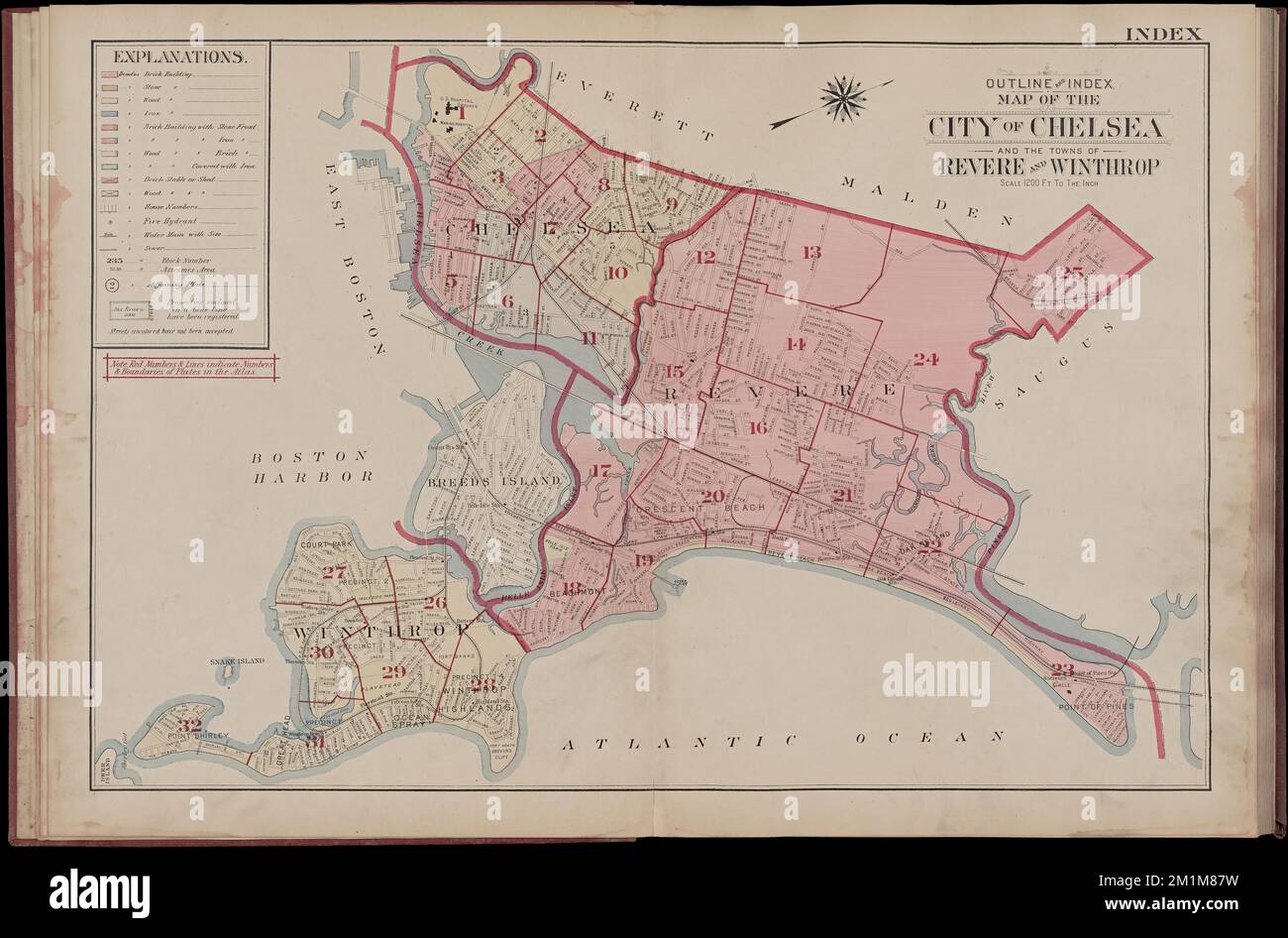 Atlas of the city of Chelsea and the towns of Revere & Winthrop ...