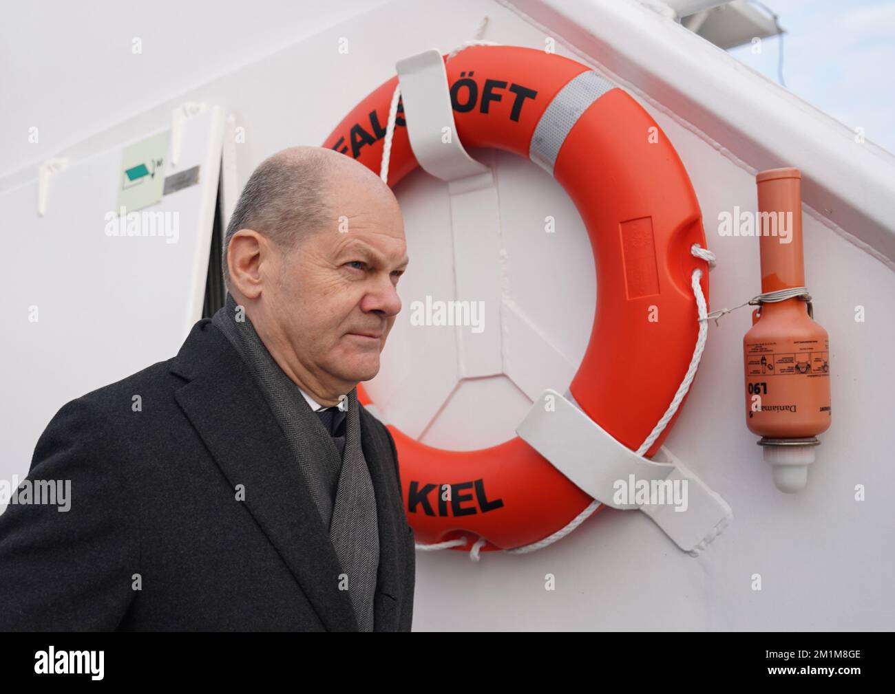 Kiel, Germany. 13th Dec, 2022. German Chancellor Olaf Scholz (SPD ...