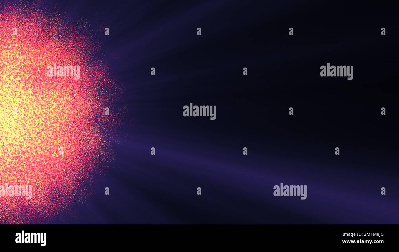 Abstract particles sun solar flare particles illustration 3d render ...