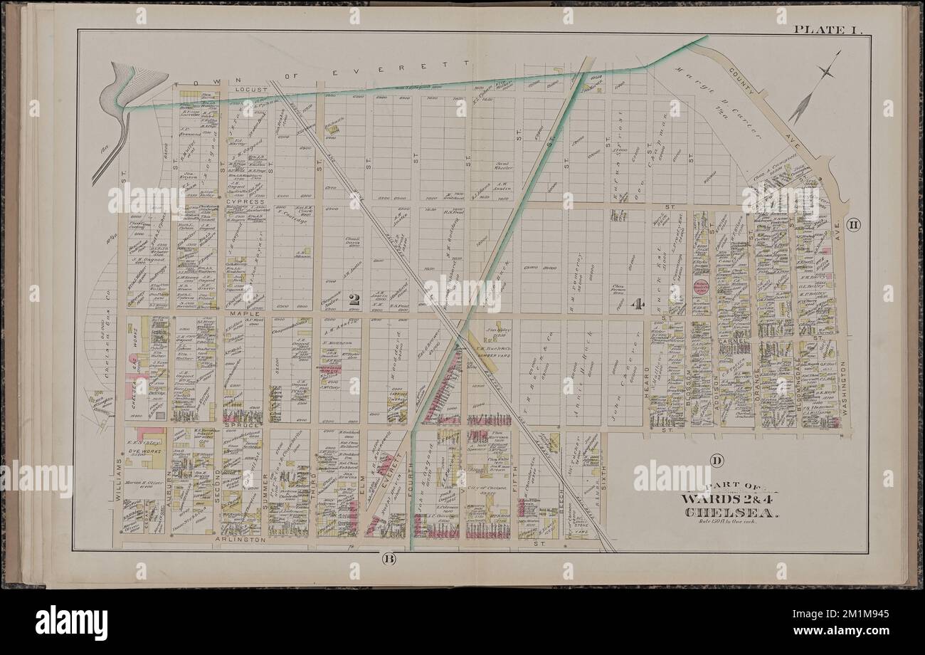Atlas of the city of Chelsea and the towns of Revere and Winthrop ...
