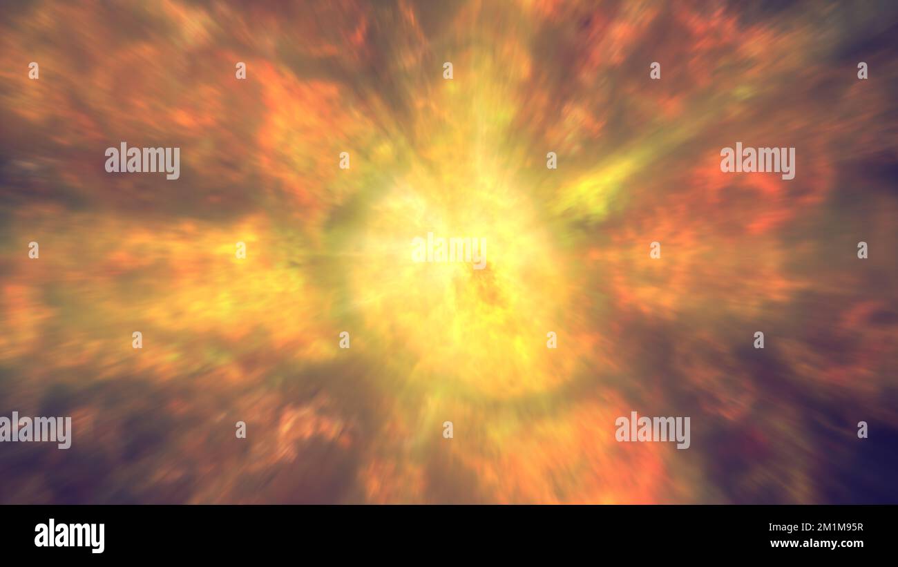 fire flame explosion in space, abstract illustration Stock Photo - Alamy
