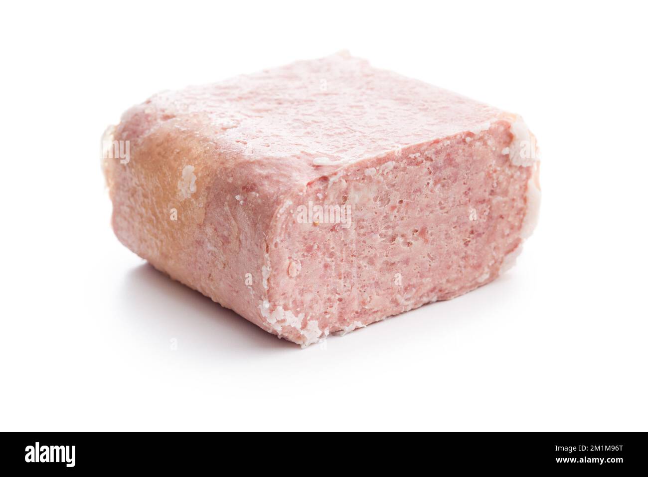 Luncheon meat isolated on the white background Stock Photo - Alamy