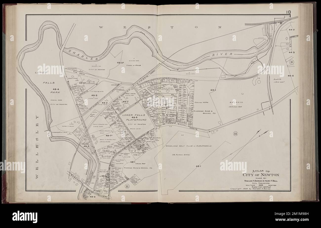 Atlas of the city of Newton, Massachusetts. plate 10 , Real property ...
