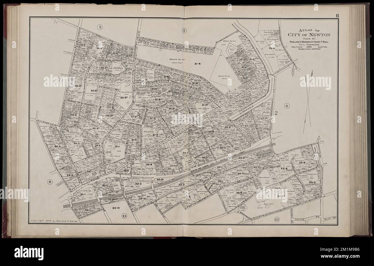 Atlas of the city of Newton, Massachusetts. plate 6 , Real property ...