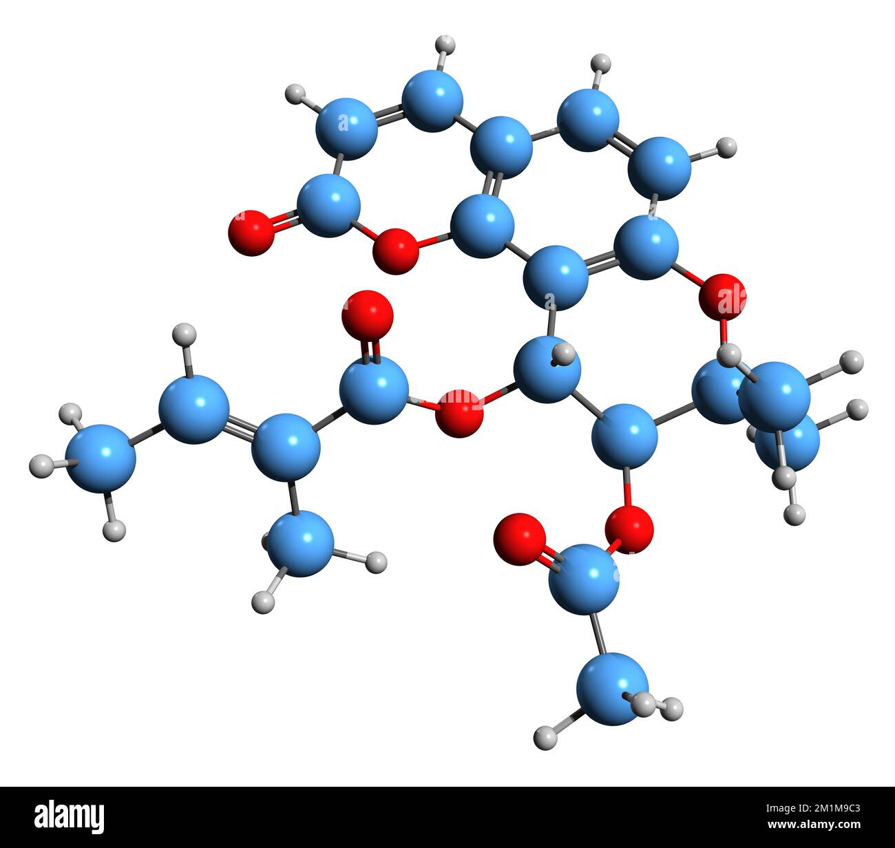 3D image of Pteryxin skeletal formula - molecular chemical structure of ...