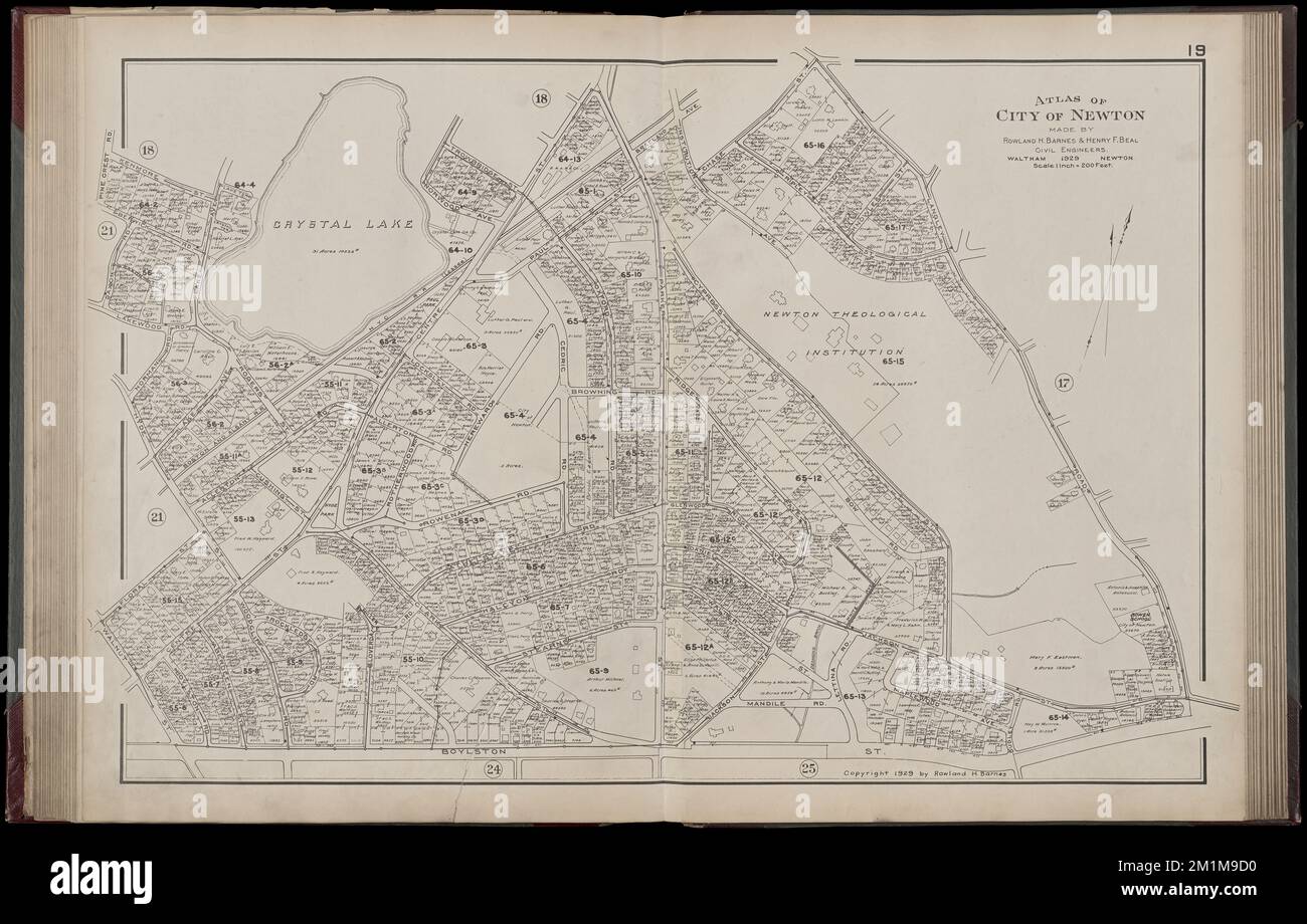 Atlas of the city of Newton, Massachusetts. plate 19 , Real property ...