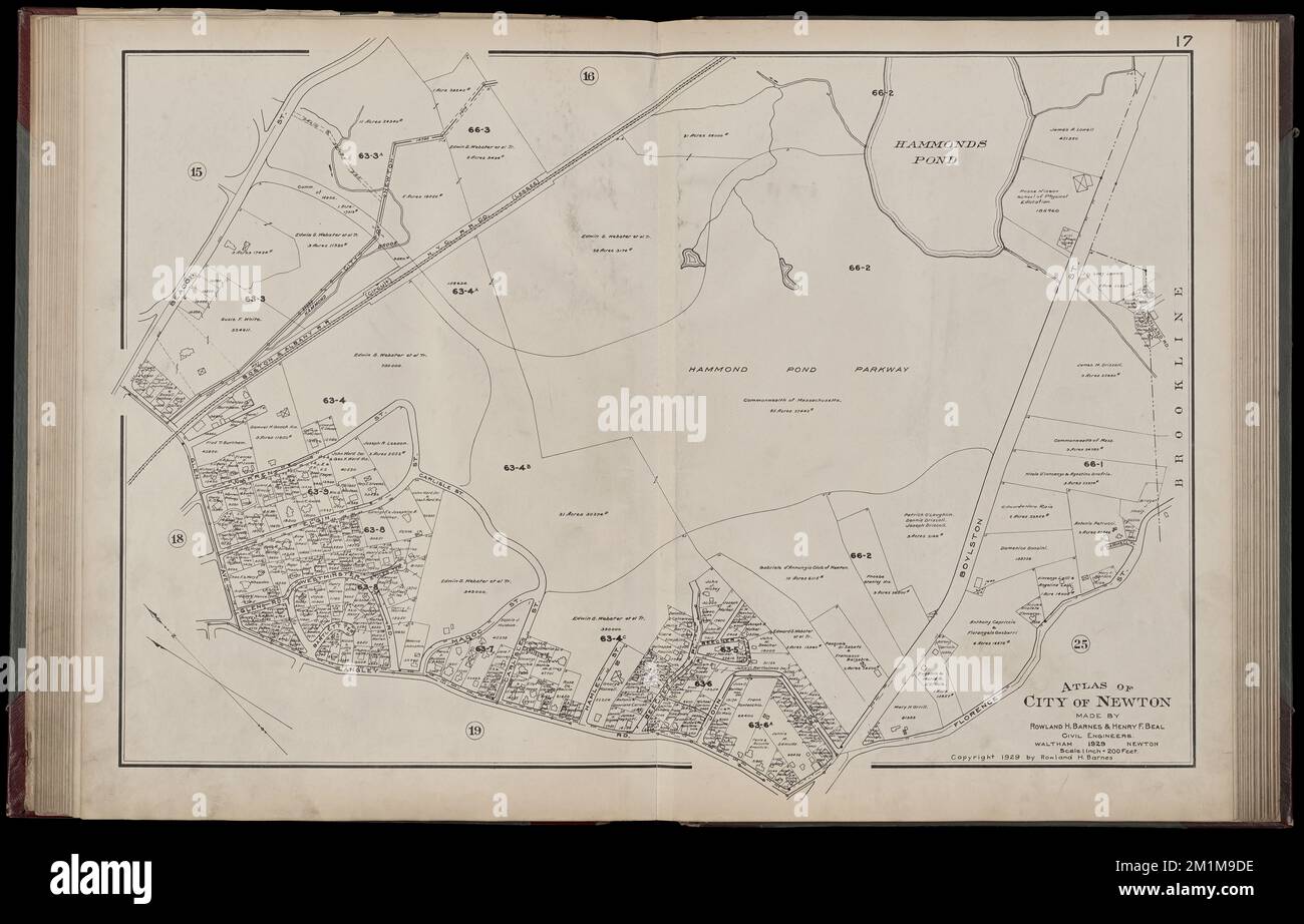 Atlas of the city of Newton, Massachusetts. plate 17 , Real property ...