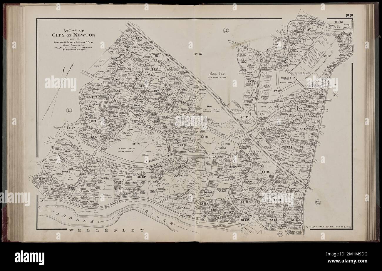 Atlas of the city of Newton, Massachusetts. plate 22 , Real property ...
