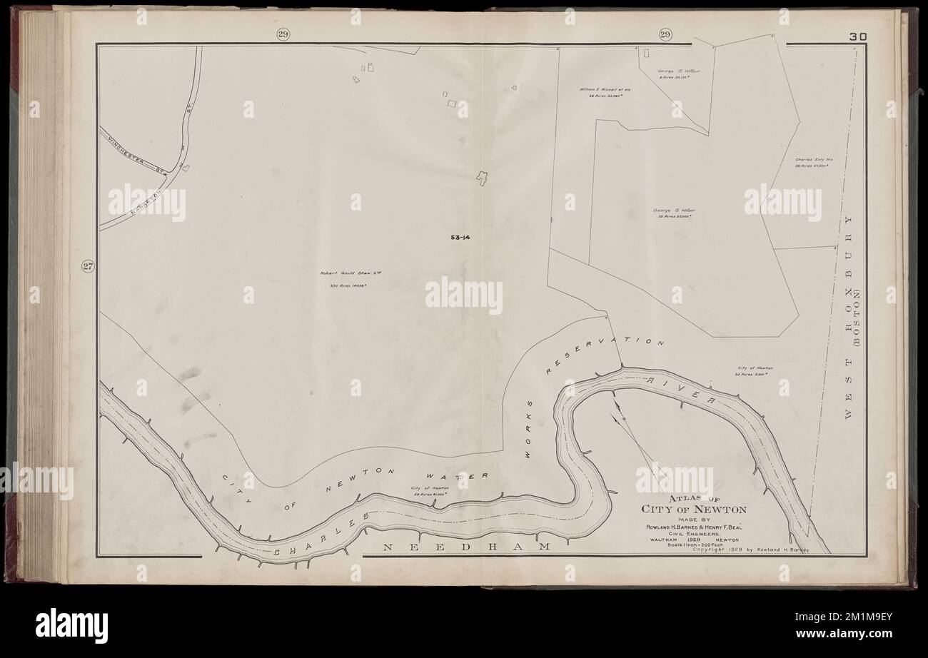 Atlas of the city of Newton, Massachusetts. plate 30 , Real property ...