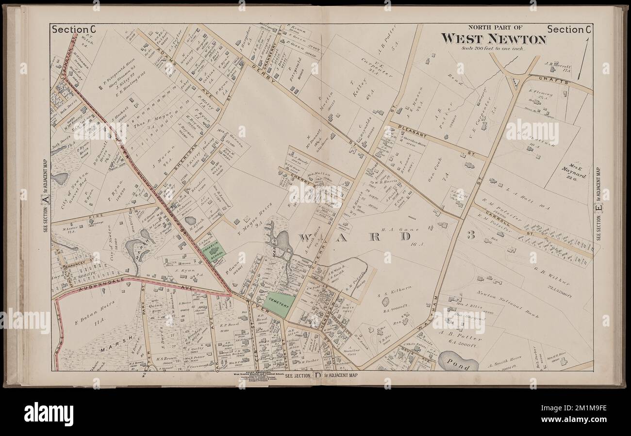 Atlas of the city of Newton, Massachusetts. section C , Real property ...