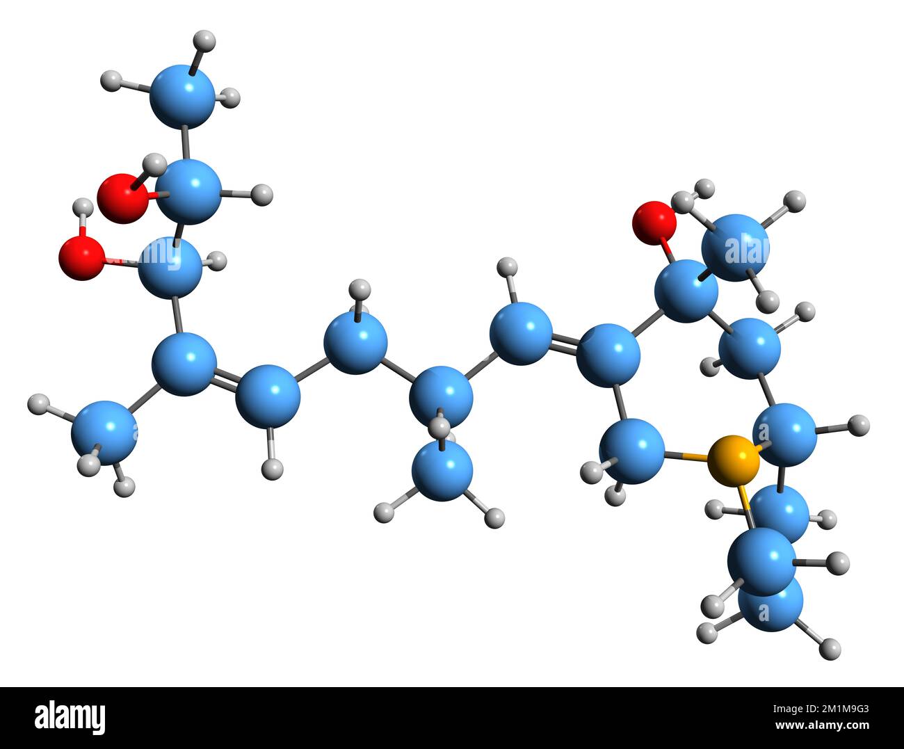 3D image of Pumiliotoxin skeletal formula - molecular chemical ...