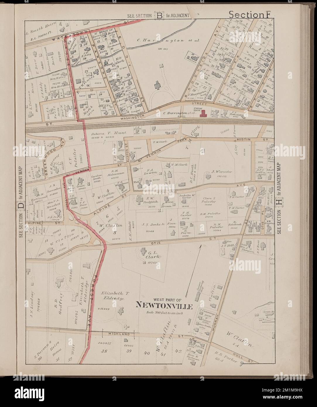 Atlas of the city of Newton, Massachusetts. section F , Real property ...