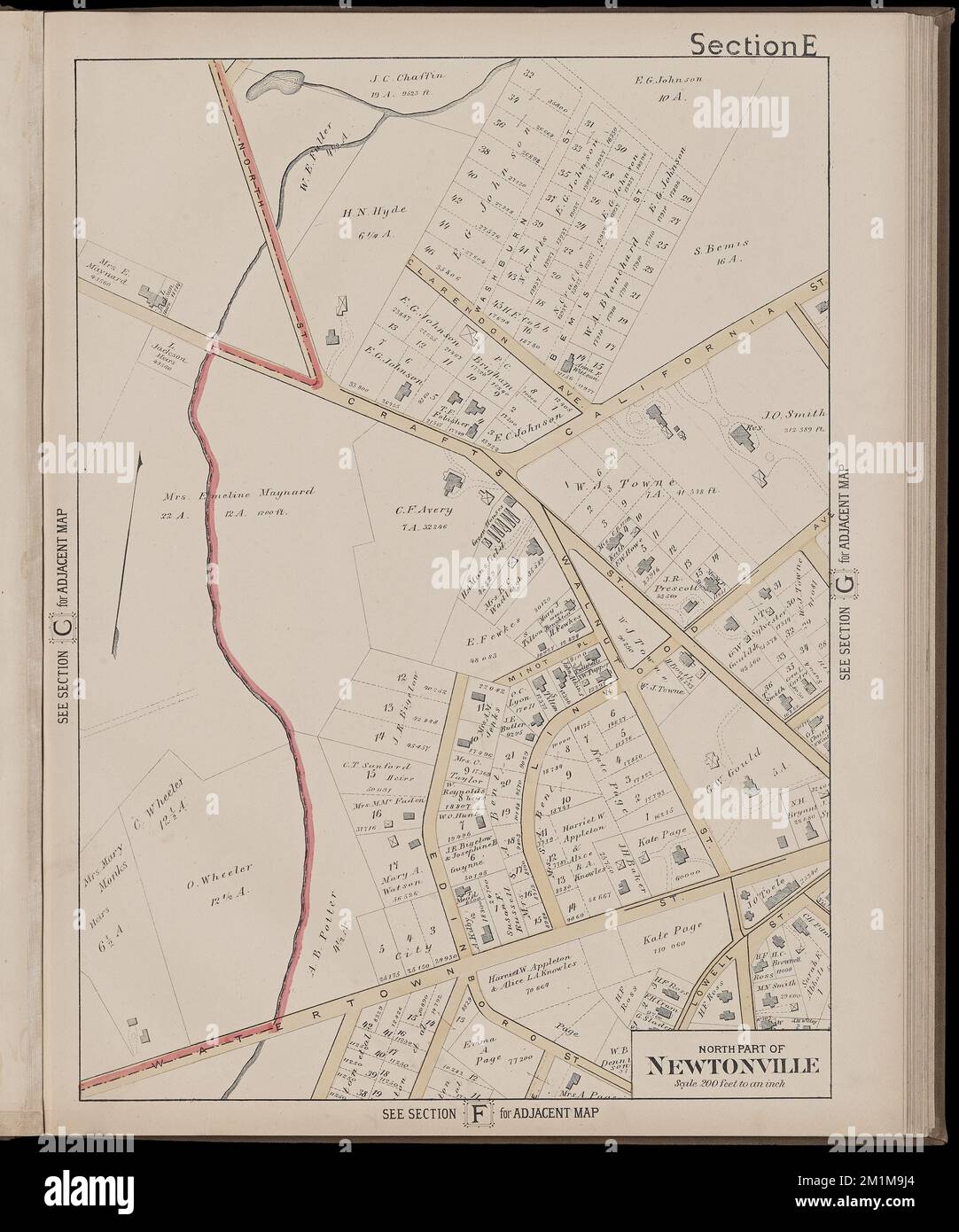 Atlas of the city of Newton, Massachusetts. section E , Real property ...