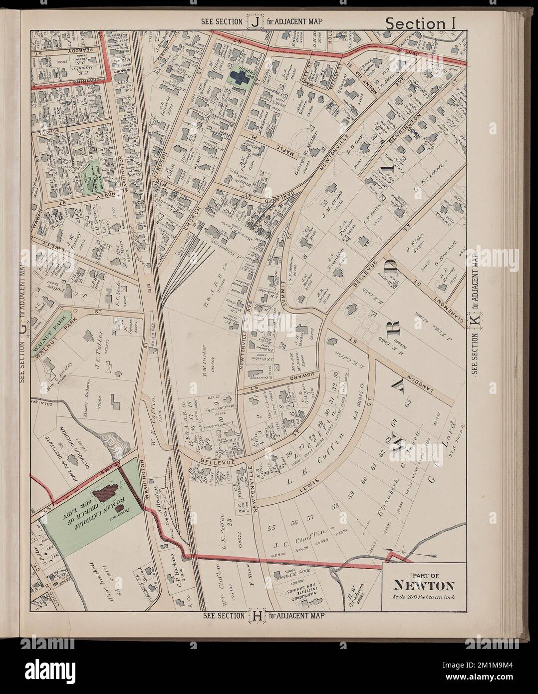 Atlas of the city of Newton, Massachusetts. section I , Real property ...