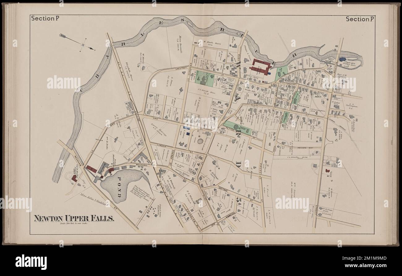 Atlas of the city of Newton, Massachusetts. section P , Real property ...