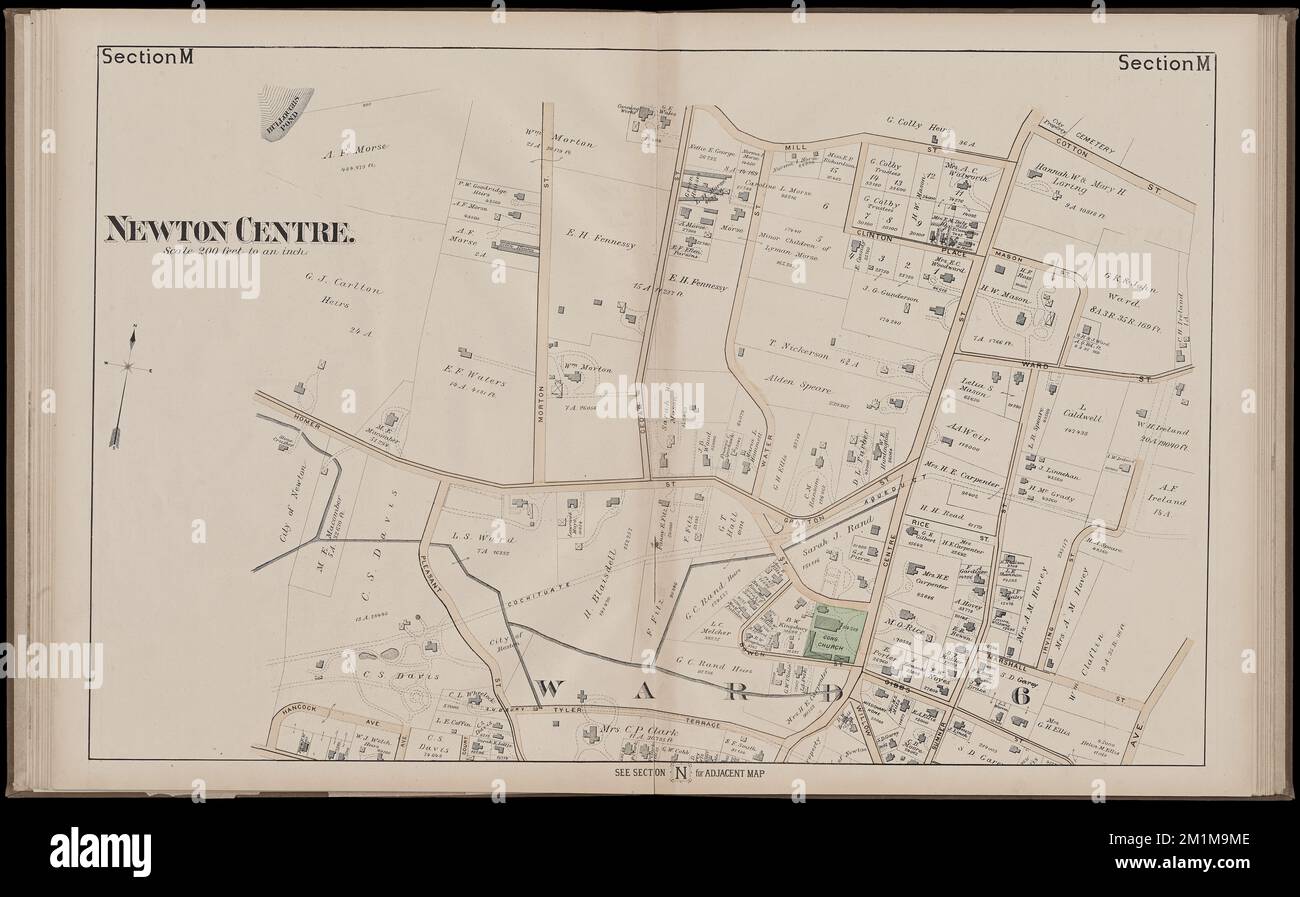 Atlas of the city of Newton, Massachusetts. section M , Real property ...