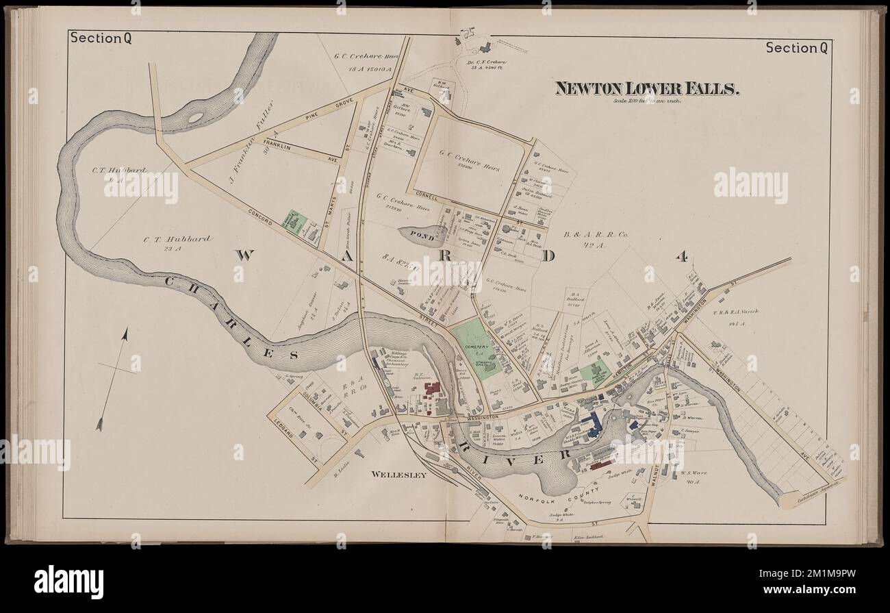 Atlas of the city of Newton, Massachusetts. section Q , Real property ...