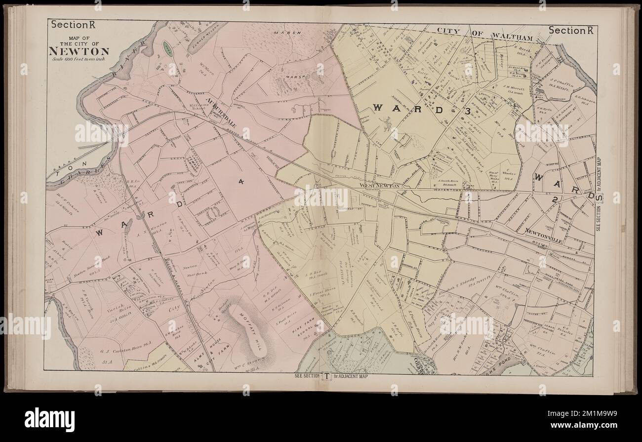 Atlas of the city of Newton, Massachusetts. section R , Real property ...