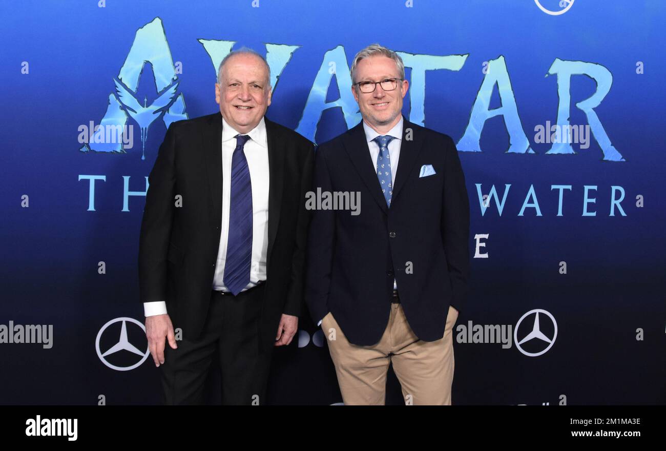 Hollywood, California, USA 12th December 2022 (L-R) Joe Letteri and ...