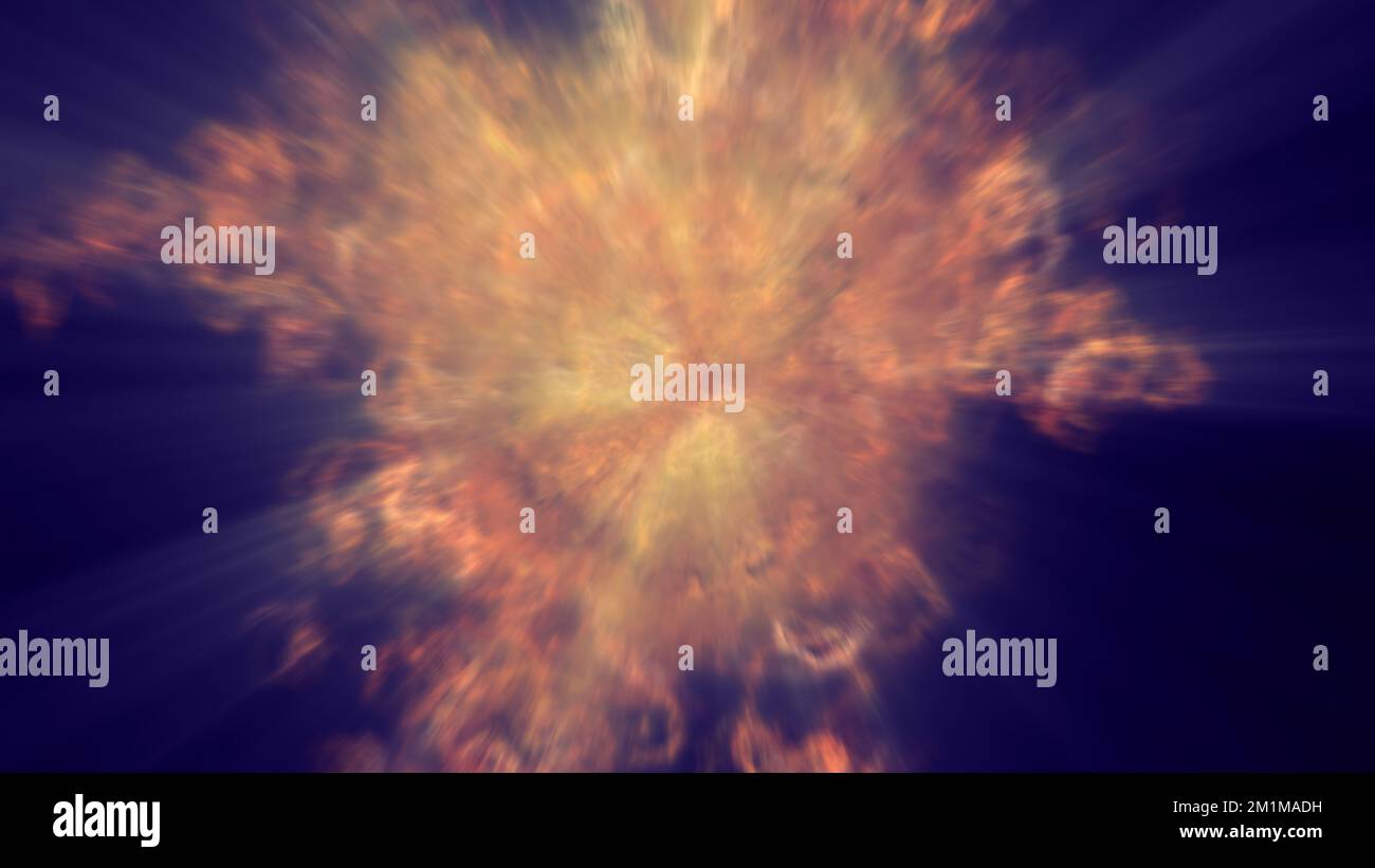 fire flame explosion in space, abstract illustration Stock Photo - Alamy
