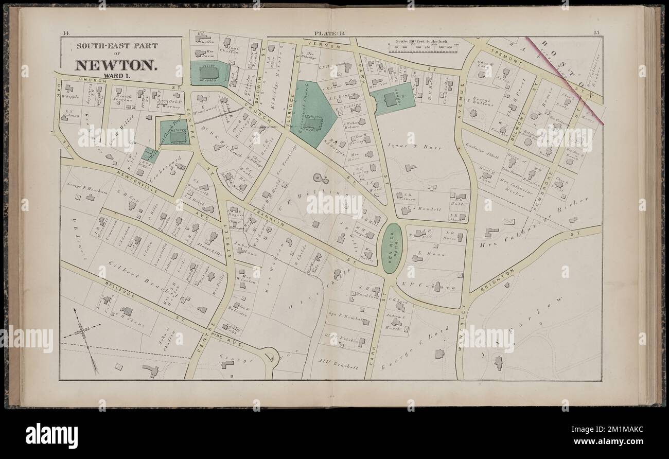 Atlas of the city of Newton, Middlesex Co., Massachusetts : from actual survey, official records ...
