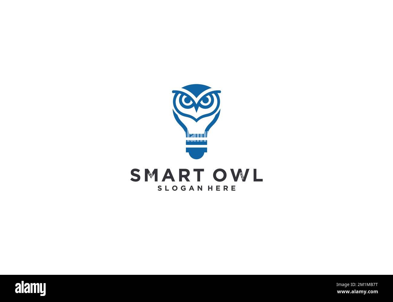 A vector design of a minimalist smart owl logo for educational centres ...