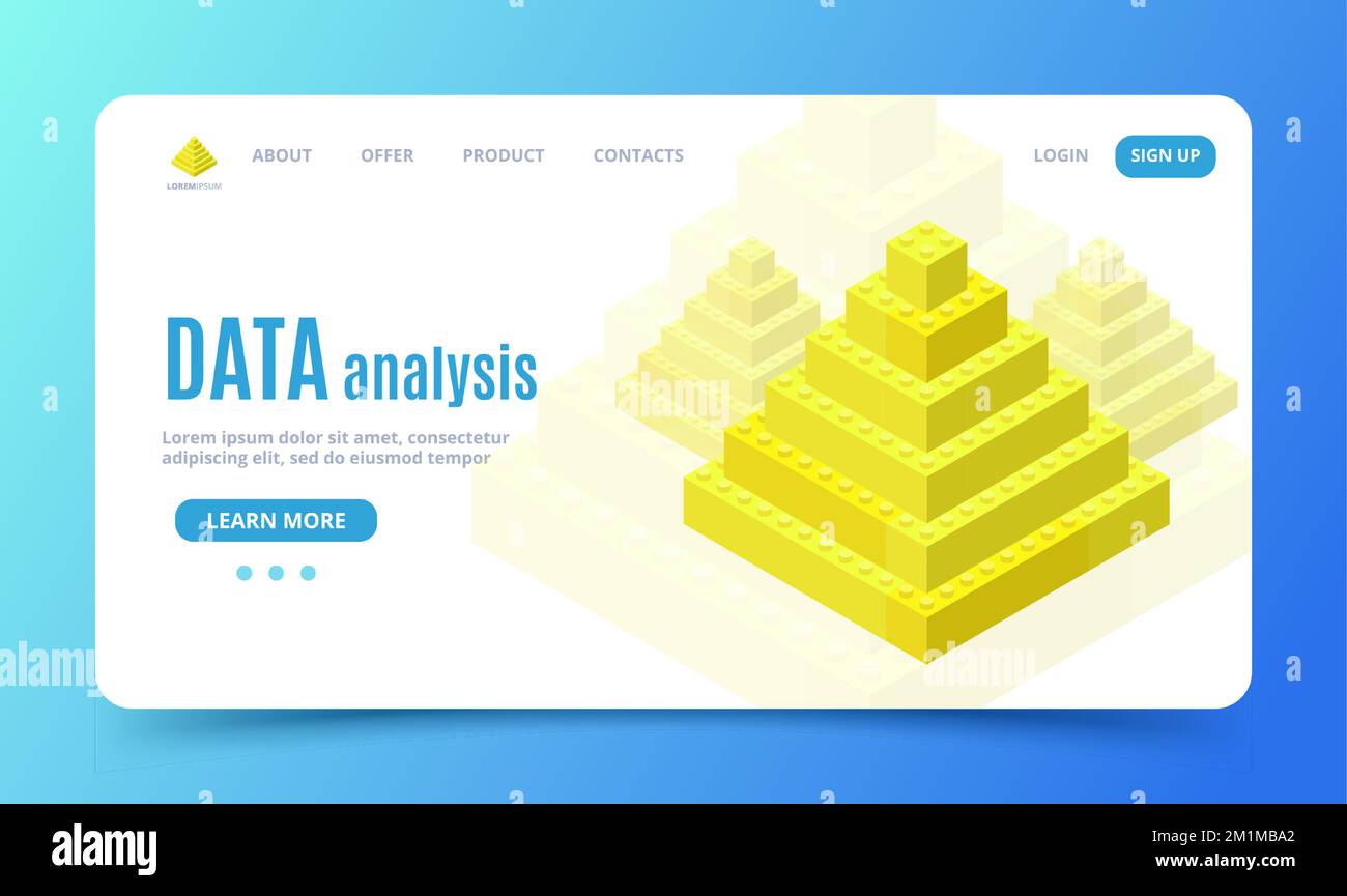 Concept white web template for data analysis for printing and design ...