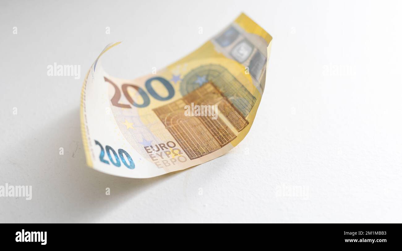 Two hundred Euro banknote, close-up Stock Photo - Alamy