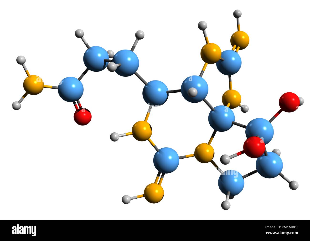 3D image of Saxitoxin skeletal formula - molecular chemical structure ...