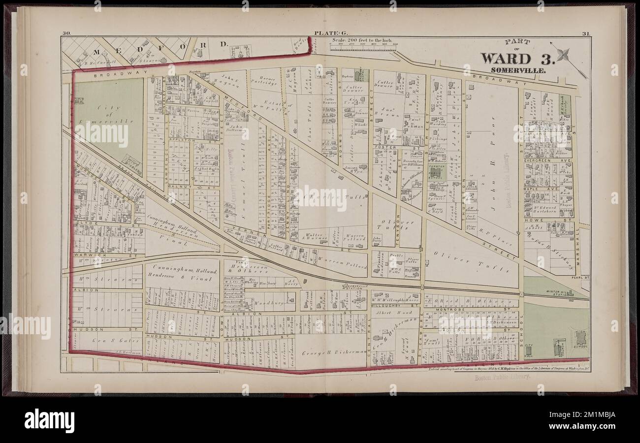 Atlas of the city of Somerville, Massachusetts : from actual surveys ...