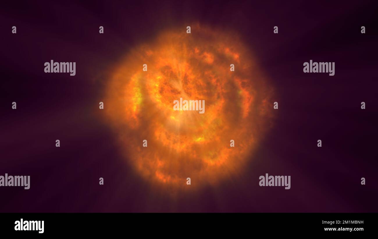 fire flame explosion in space, abstract illustration Stock Photo - Alamy