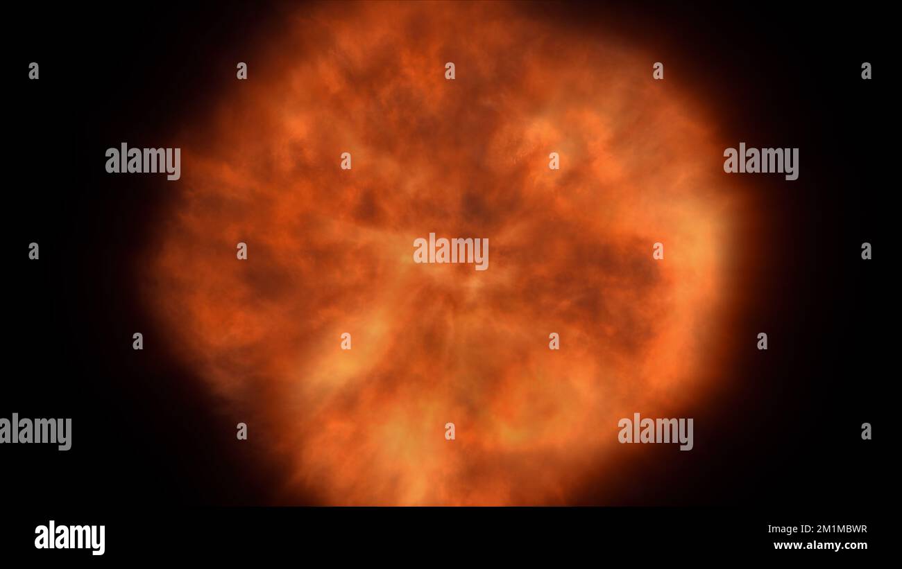 fire flame explosion in space, abstract illustration Stock Photo - Alamy