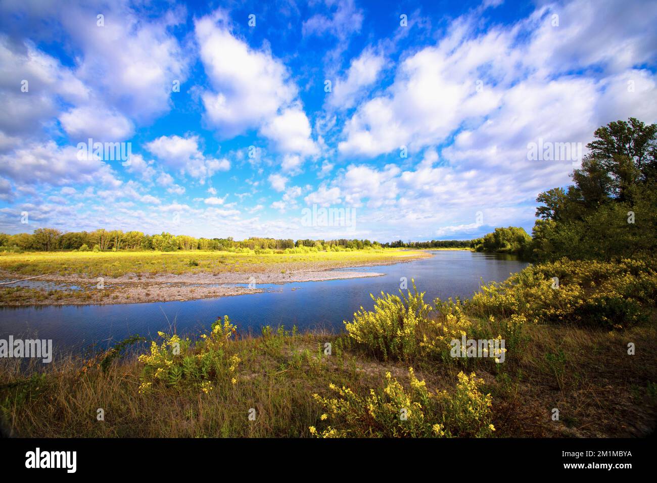 landscape of the Taro River Regional Park, Parma Italy Stock Photo - Alamy