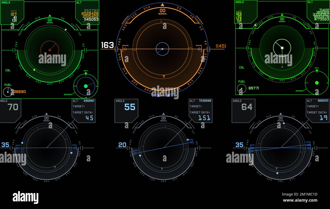 flight control panel instrument navigation light illustration Stock ...