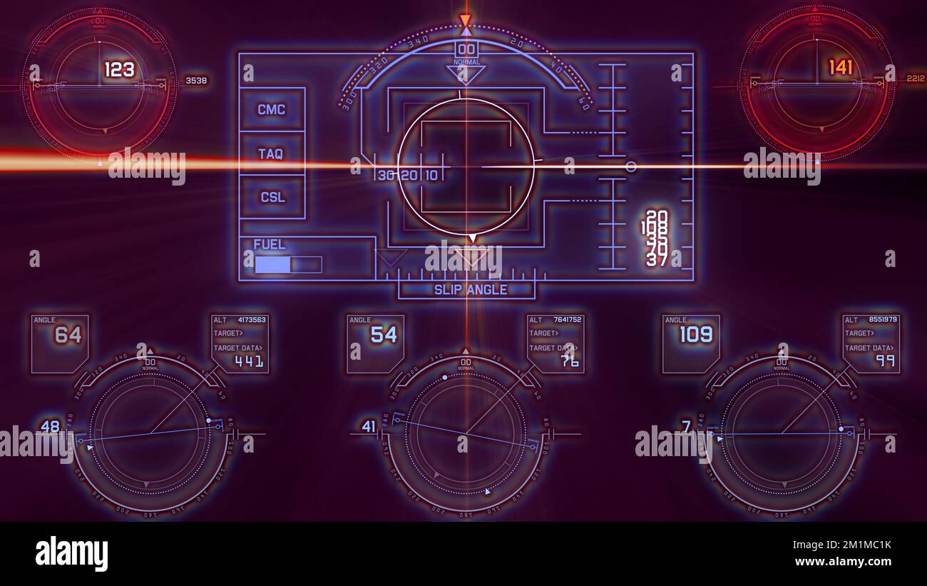 flight control panel instrument navigation light illustration Stock ...