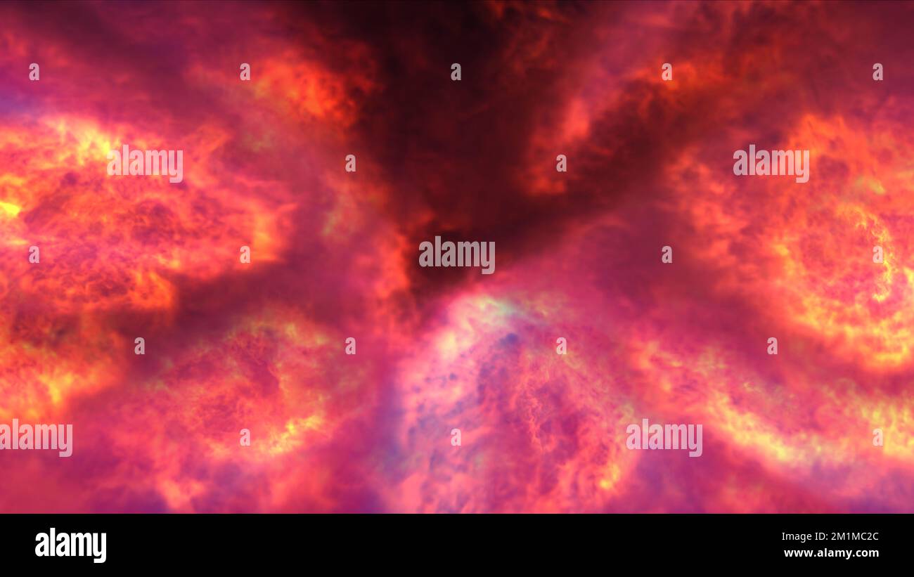fire flame explosion in space, abstract illustration Stock Photo - Alamy