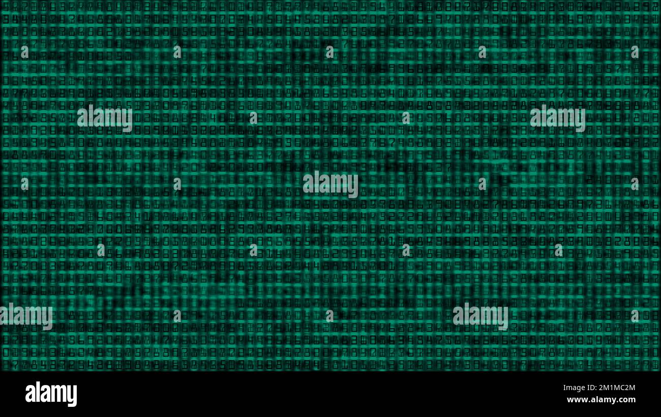 Abstract background, digital data matrix, illustration render Stock ...