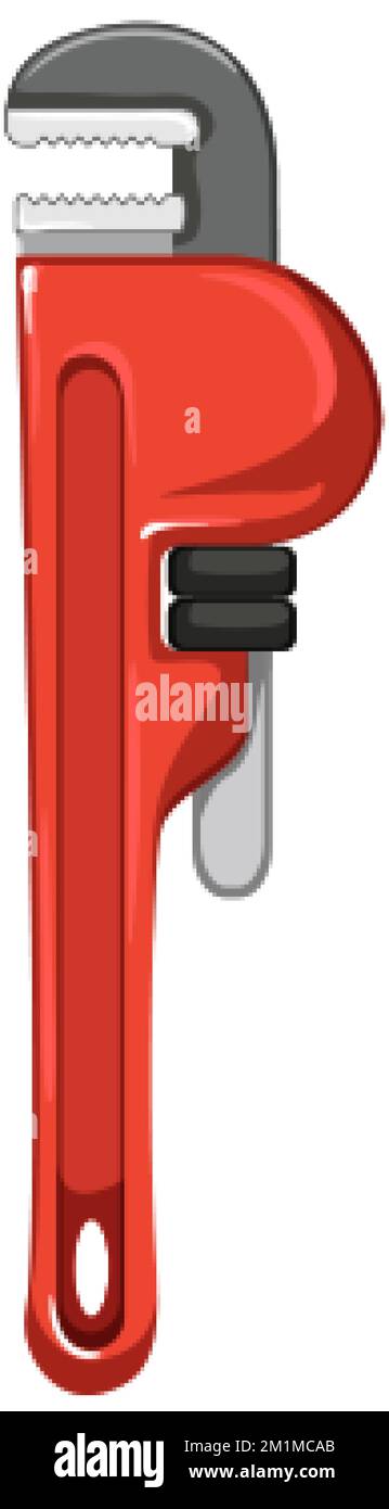 industry wrench tool cartoon vector illustration Stock Vector Image ...