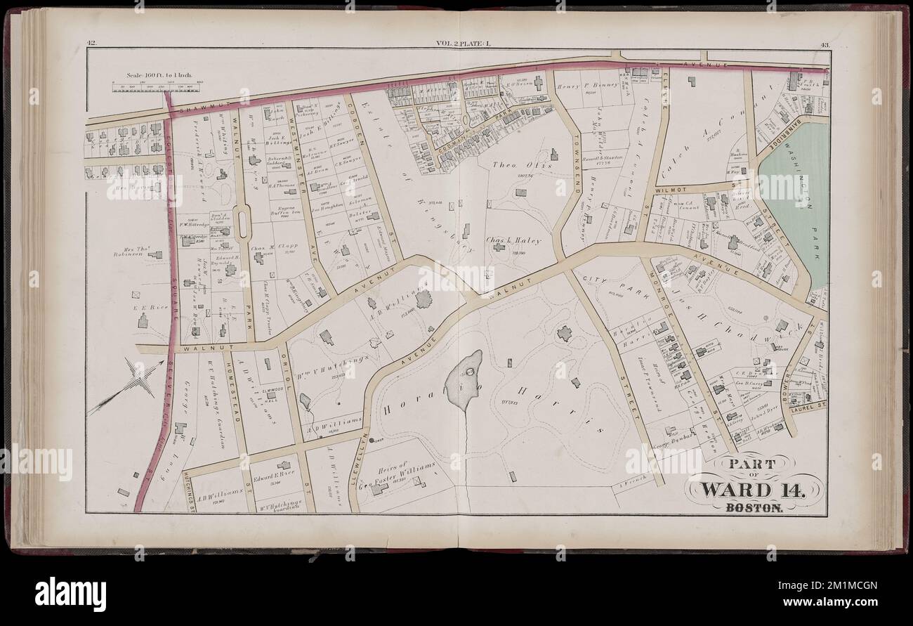 Map of roxbury hi-res stock photography and images - Alamy