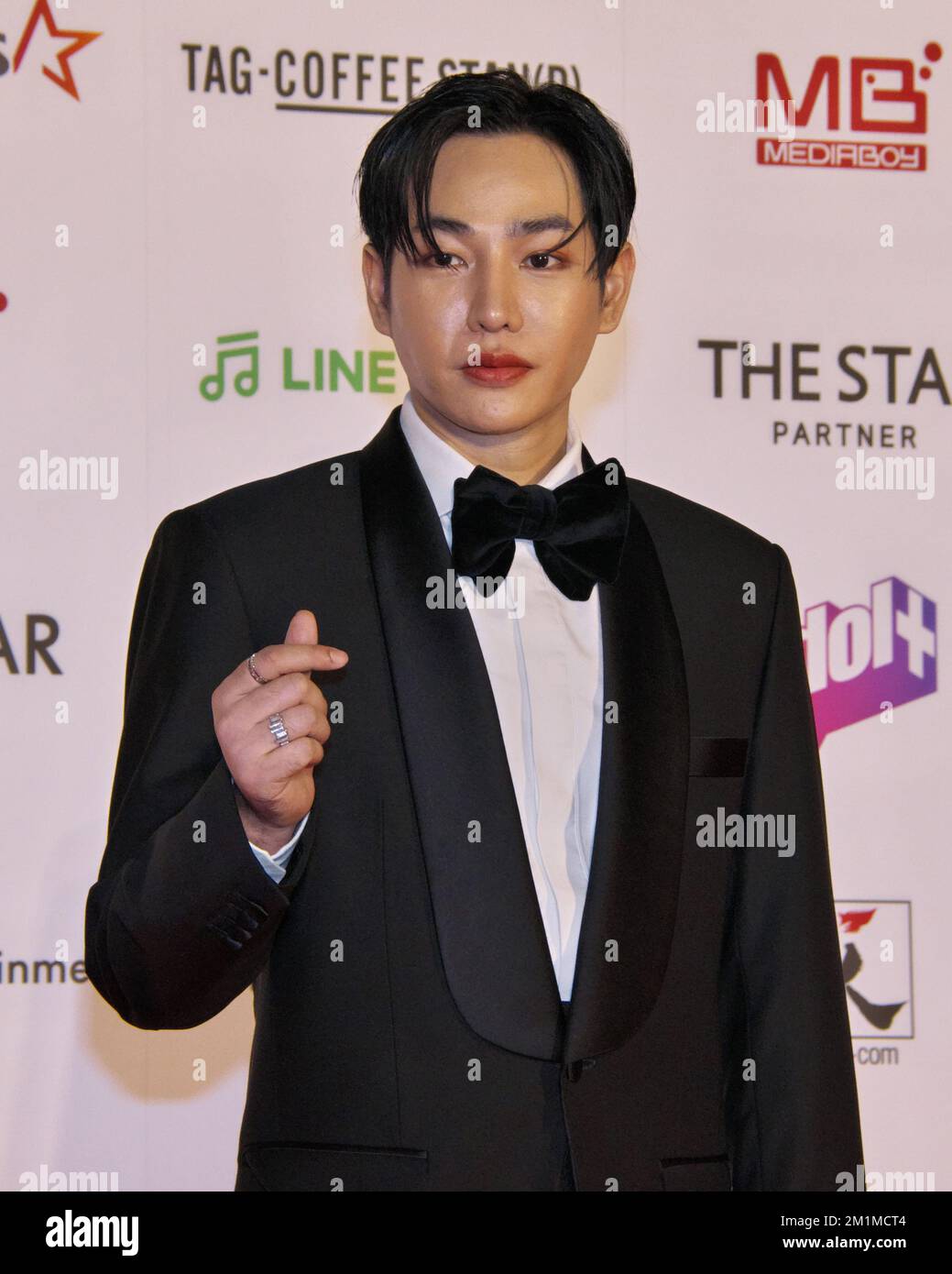 Nagoya, Japan. 13th Dec, 2022. Thai singer Peck Palitchoke attends the ...